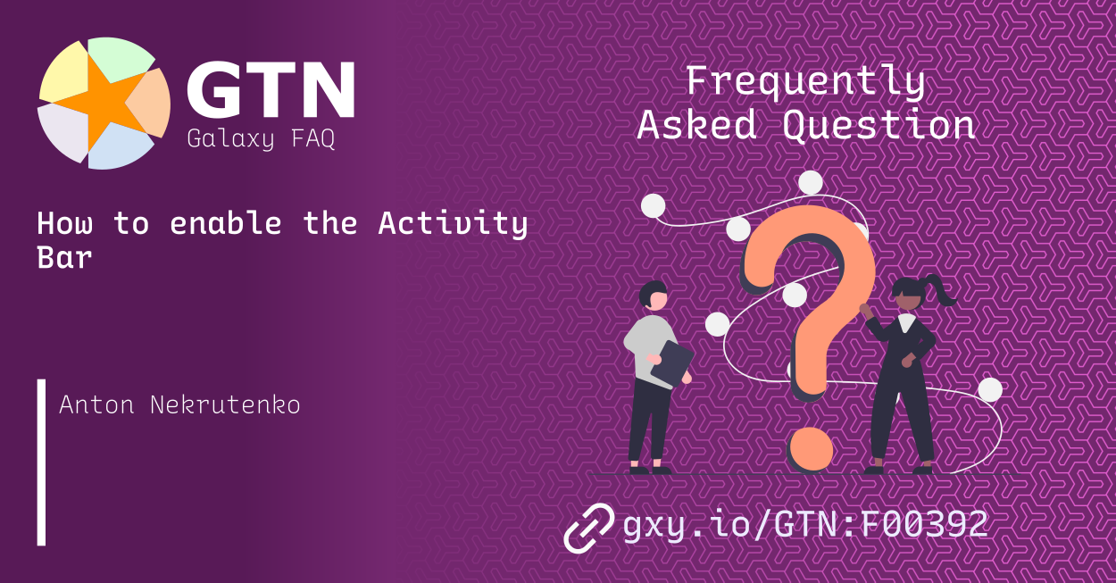 FAQ: How to enable the Activity Bar