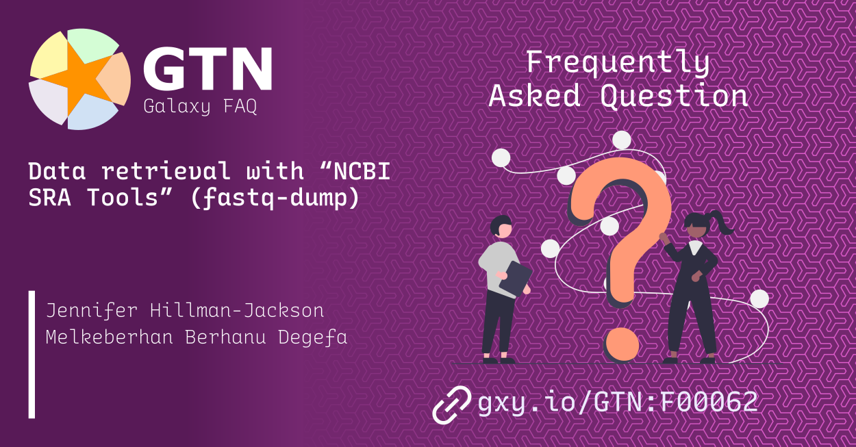 FAQ: Data retrieval with “NCBI SRA Tools” (fastq-dump)