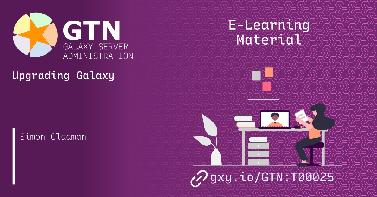 Hands-on: Upgrading Galaxy / Upgrading Galaxy / Galaxy Server administration