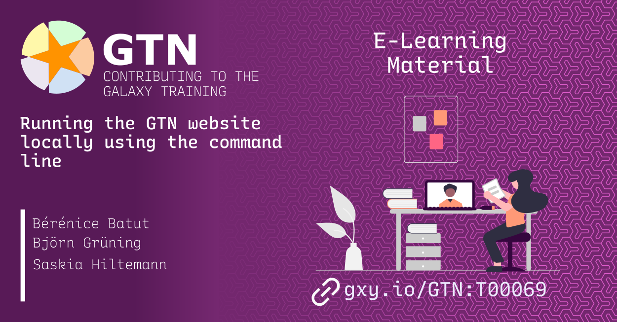 Hands On Running The Gtn Website Locally Using The Command Line Running The Gtn Website