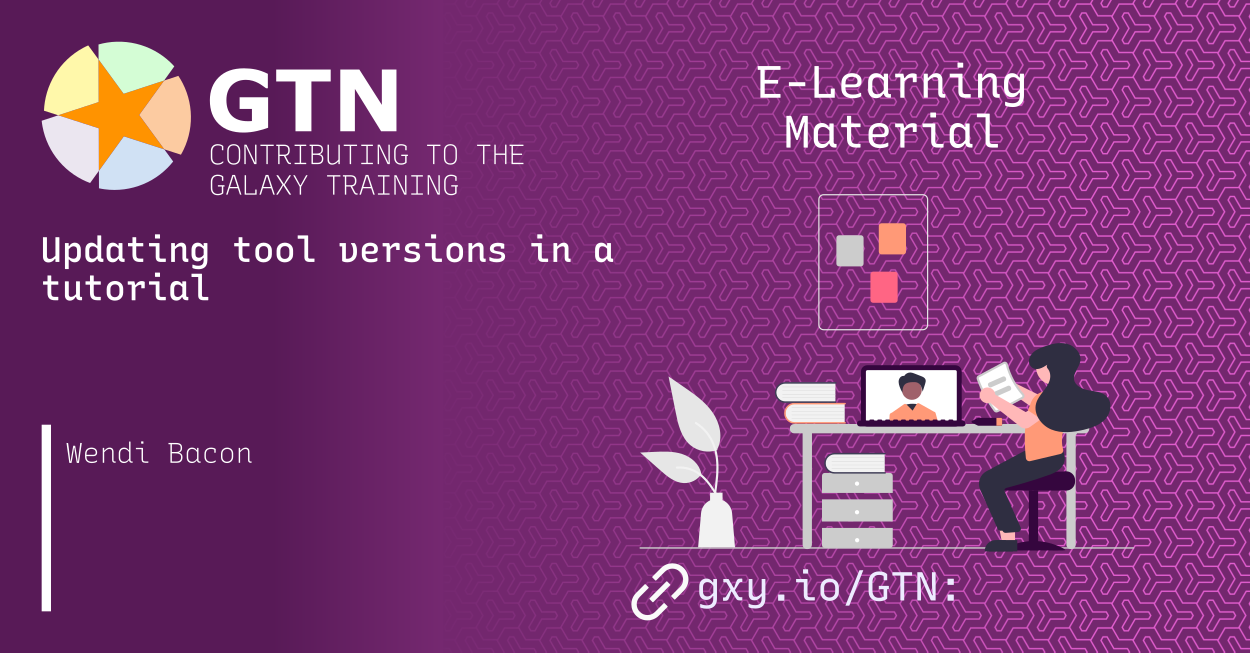 Hands-on: Updating tool versions in a tutorial / Updating tool versions ...