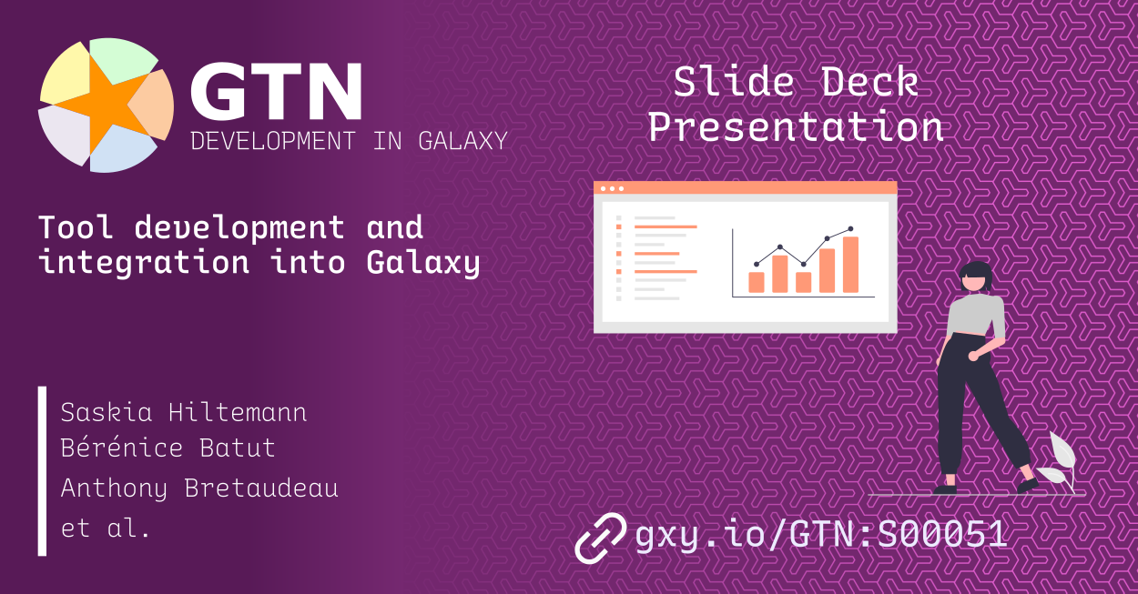 Tool development and integration into Galaxy