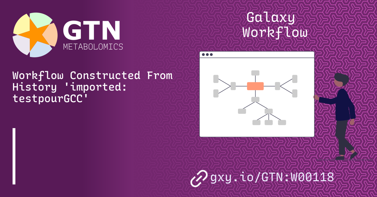 Workflow Constructed From History Imported Testpourgcc Mass Spectrometry Lc Ms Analysis